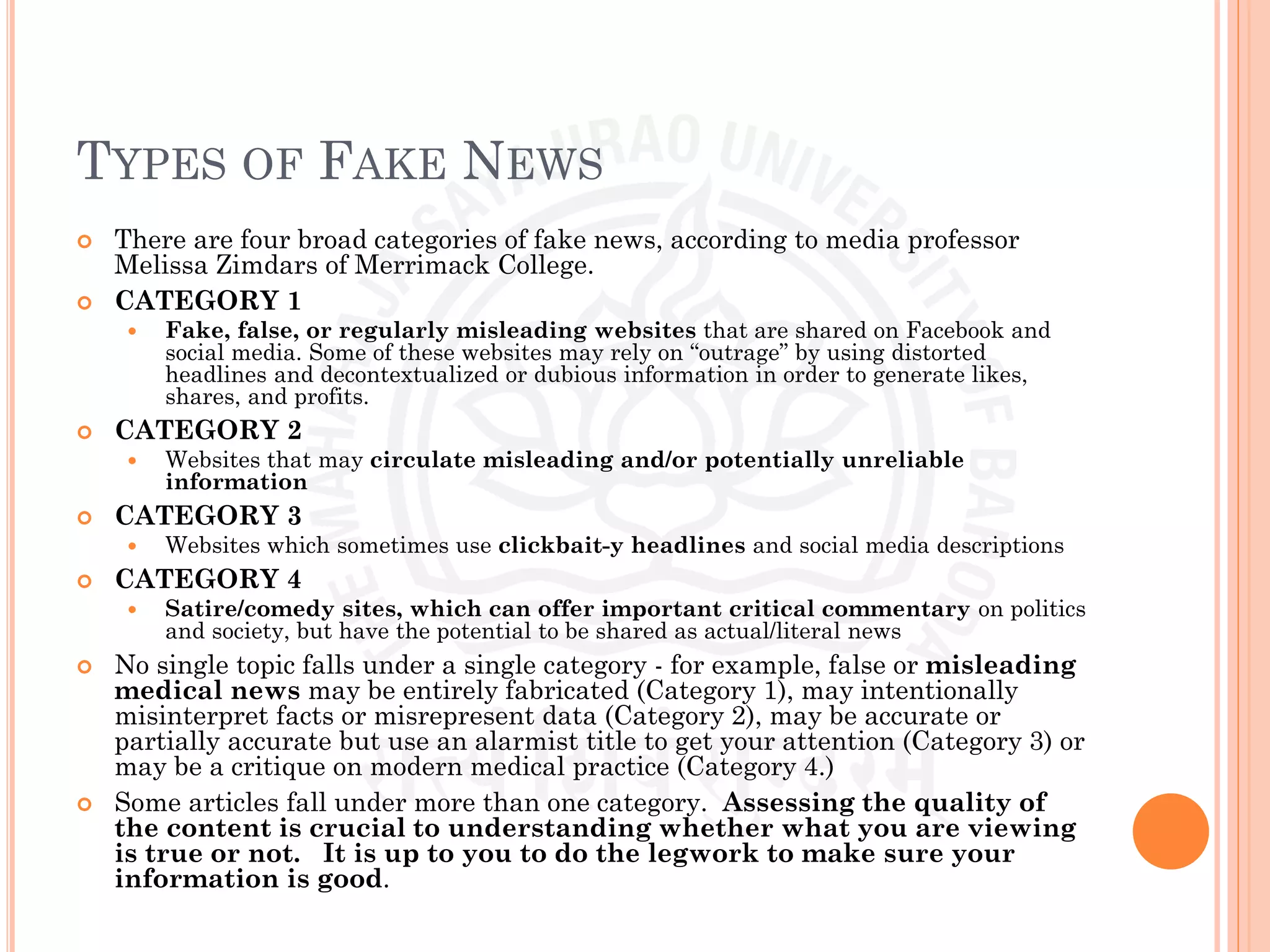 Misinformation, Disinformation, Malinformation, fake news and libraries ...