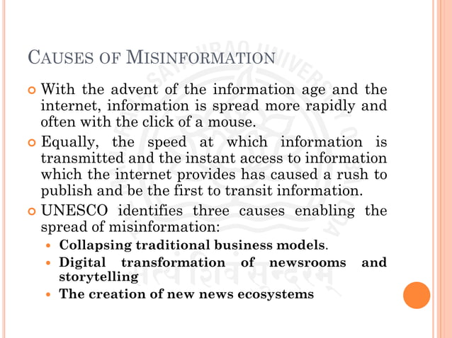 Misinformation, Disinformation, Malinformation, fake news and libraries ...