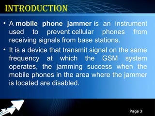 Mobila Jammer | PPT