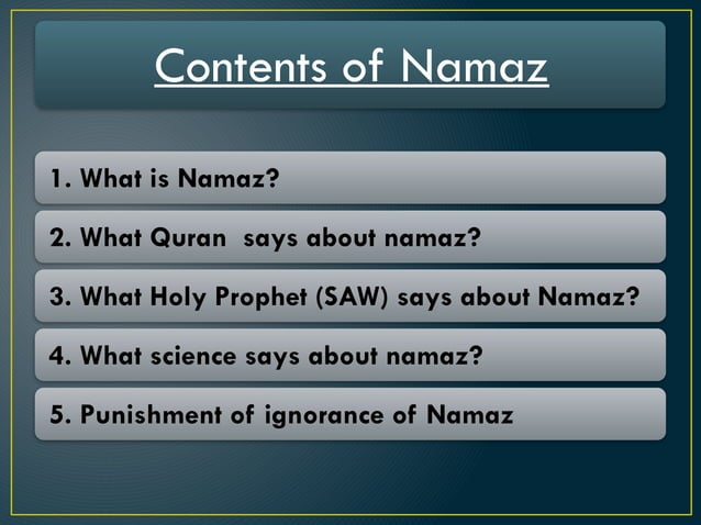 presentation_namaz_importance_and_benefits | PPTX