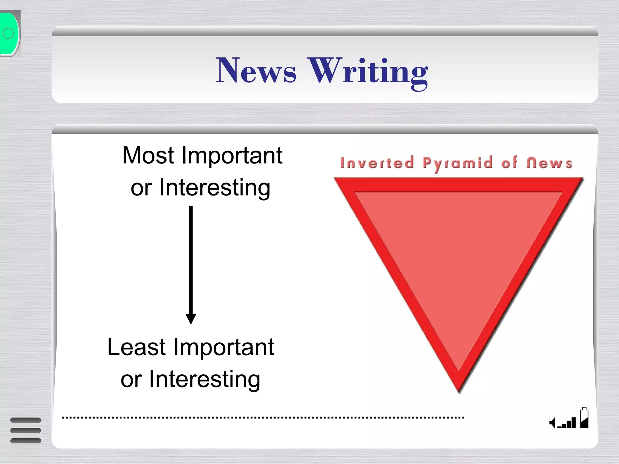 Basics of News Writing | PPT