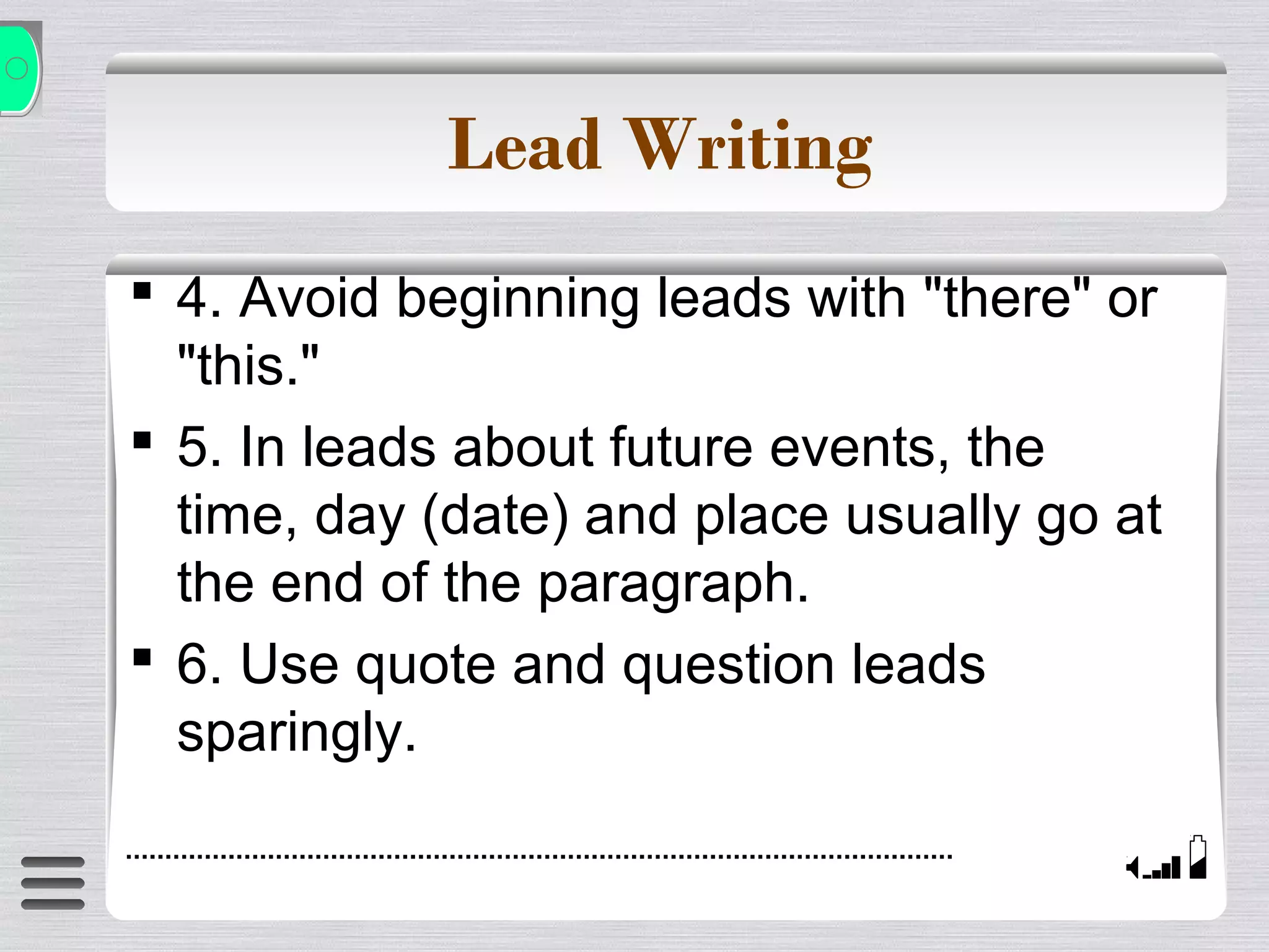 Basics of News Writing | PPT