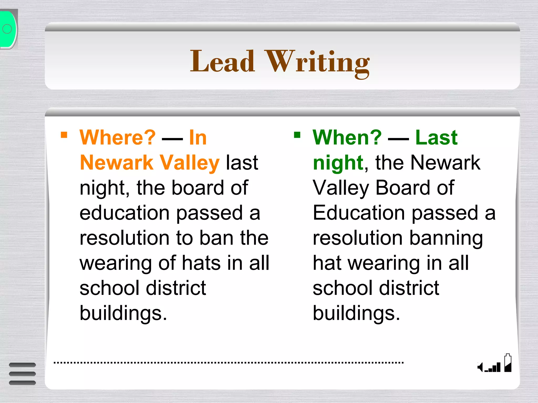 Basics of News Writing | PPT