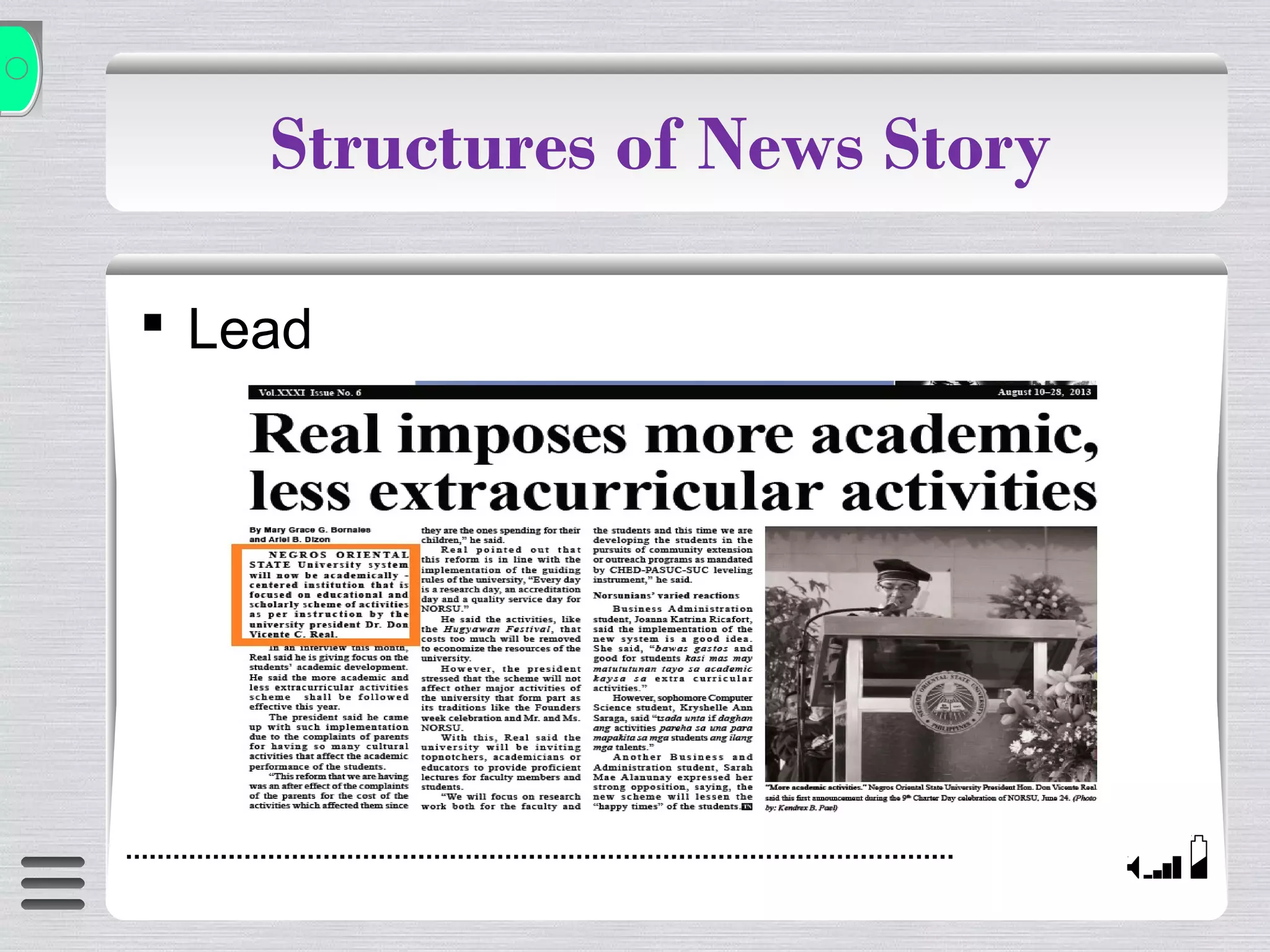 Basics of News Writing | PPT