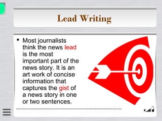 Basics of News Writing | PPT
