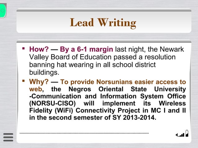 Basics of News Writing | PPT