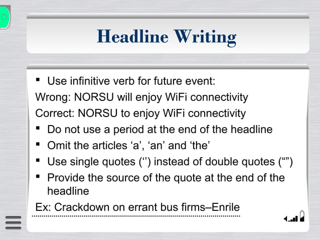 Basics of News Writing | PPT