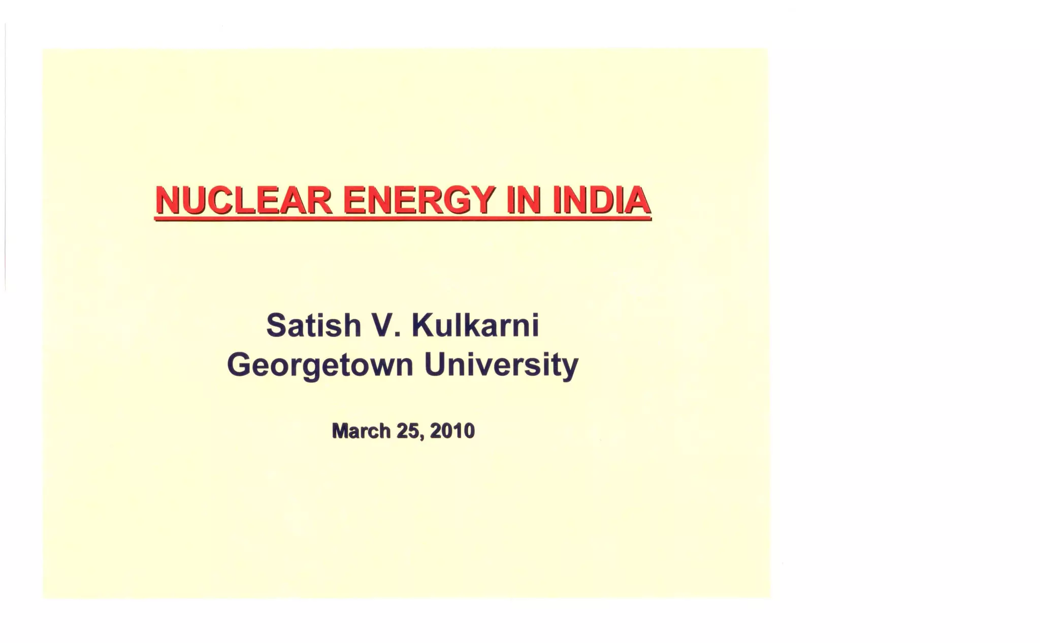 Updated Nuclear Energy In India,Asia So Bnf Talk | PDF