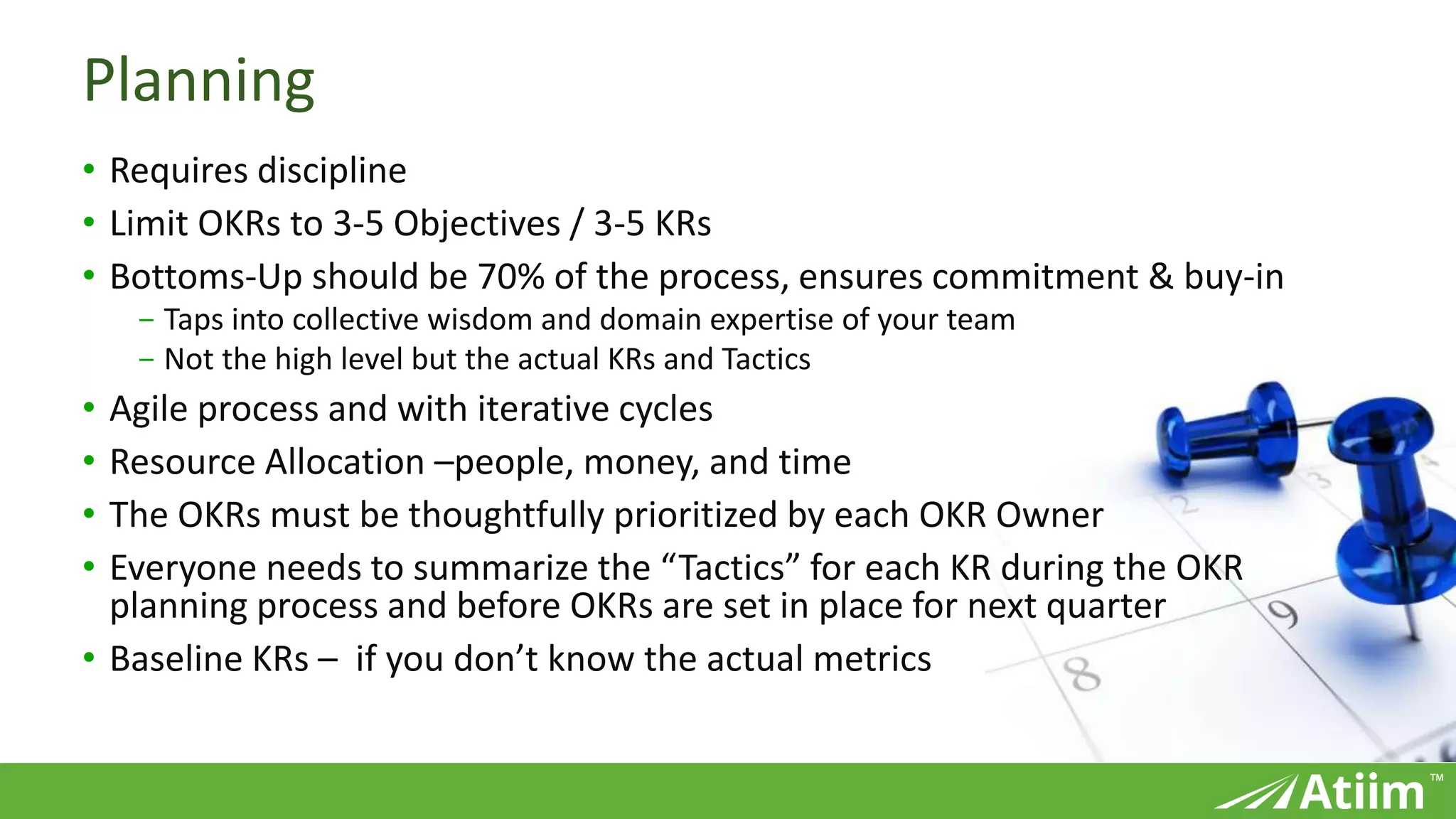 Best Practices Of OKR Goals | PPTX
