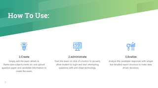 Online Examination System Presentation | PPTX