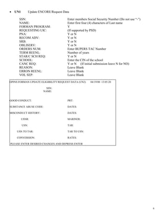 OPINS, MMPA, MXC, FORMAN USER | PDF