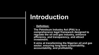 Updated Overview of the Petroleum Industry Act (PIA.pptx