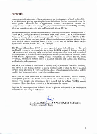 Updated Philippine Package of Essential Noncommunicable Disease ...
