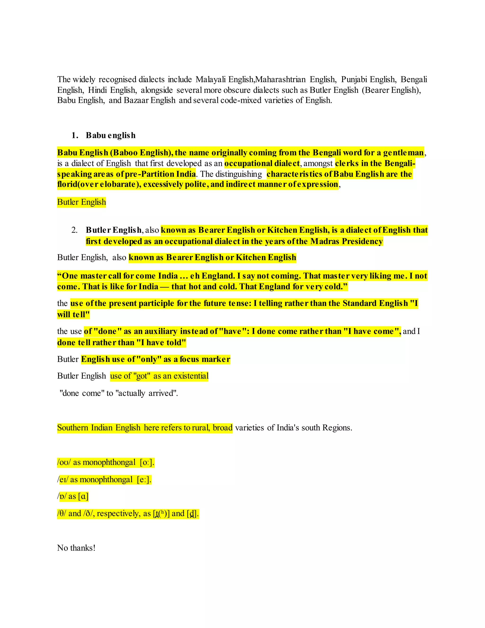 ENGLISH IN INDIA 2 | DOCX