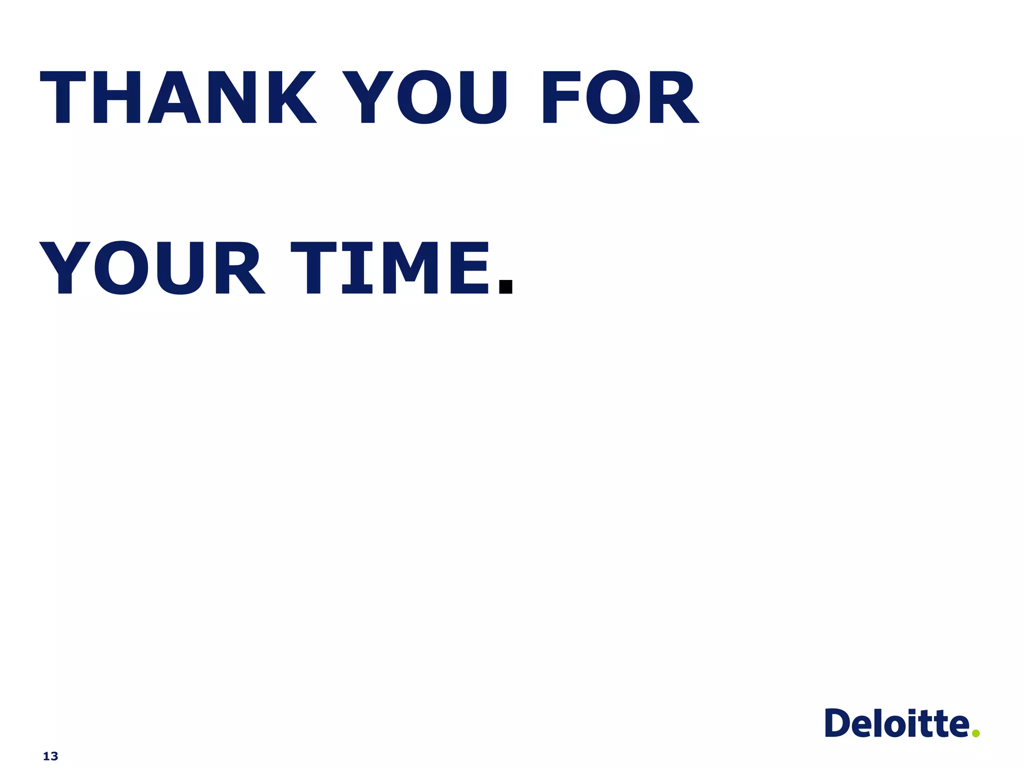 Deloitte Case Challenge Presentation | PPT