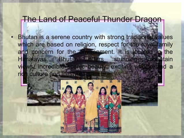 Power Point presentation Bhutan | PPT