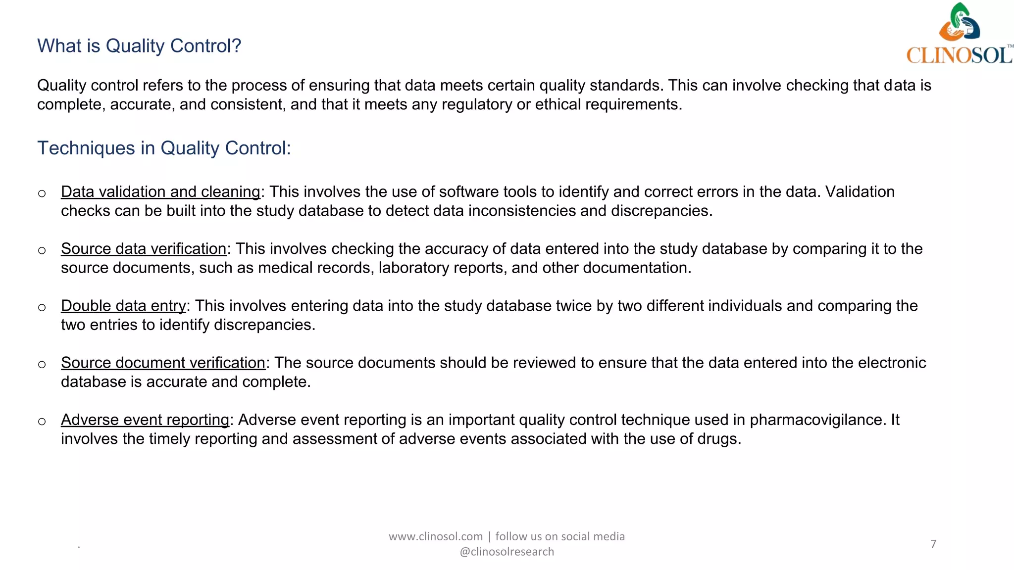 Data Cleaning and Quality Control: Techniques and Challenges | PPTX