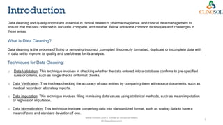 Data Cleaning and Quality Control: Techniques and Challenges | PPTX
