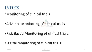 Advance Monitoring in Clinical Trials. | PPTX