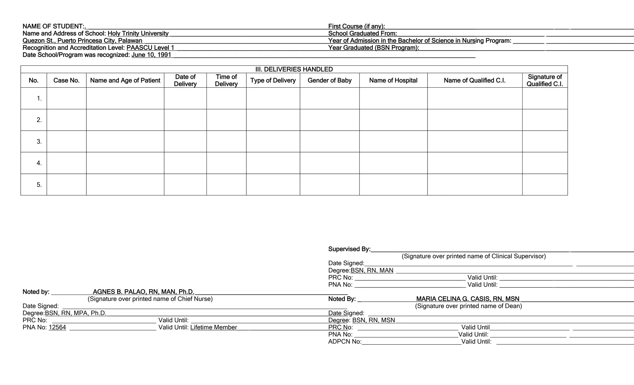 Updated PRC Form | PDF