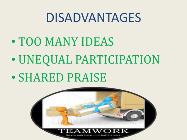 Advantages and Disadvantages of Team Working | PPTX
