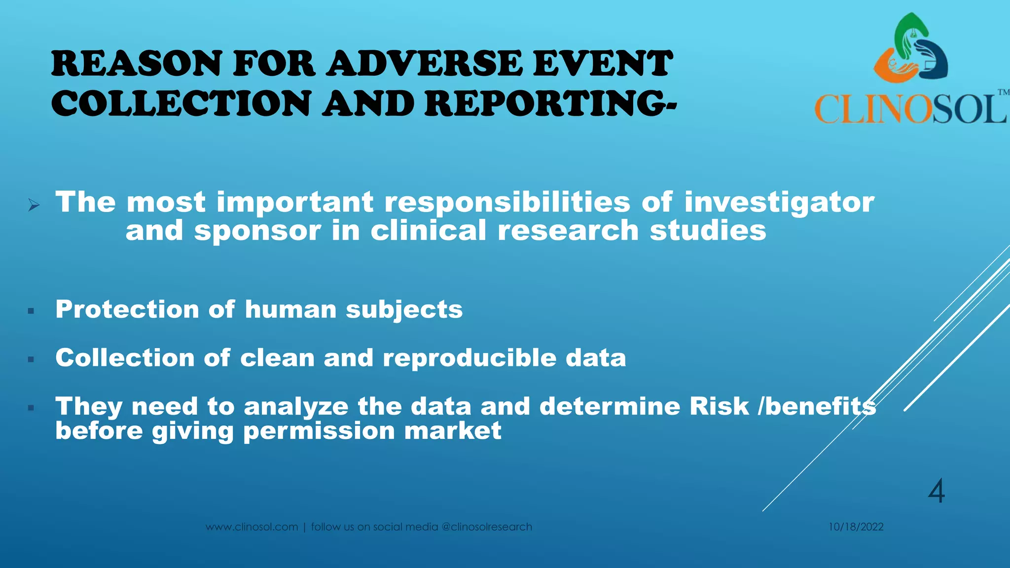Adverse Event Reporting in Pharmacovigilance: Principles and Challenges ...