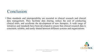 Data Standards and Interoperability in Clinical Research and Data ...