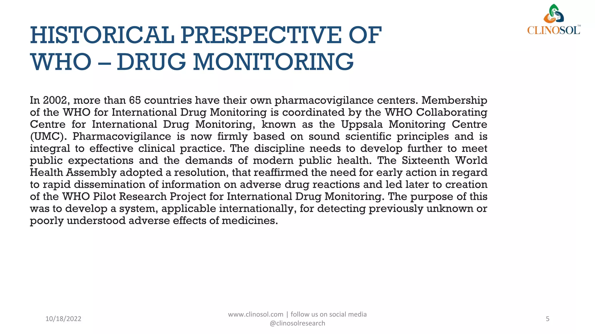 The Role of Pharmacovigilance in Ensuring Drug Safety and Efficacy | PPT