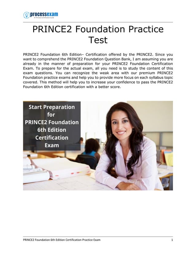 [UPDATED] PRINCE2 Foundation 6th Edition Certification | Study Guide | PDF | Educational ...