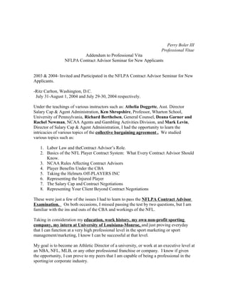 Updated Professional Vita 2 | PDF