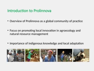 Activities of Prolinnova in South of India | PPTX