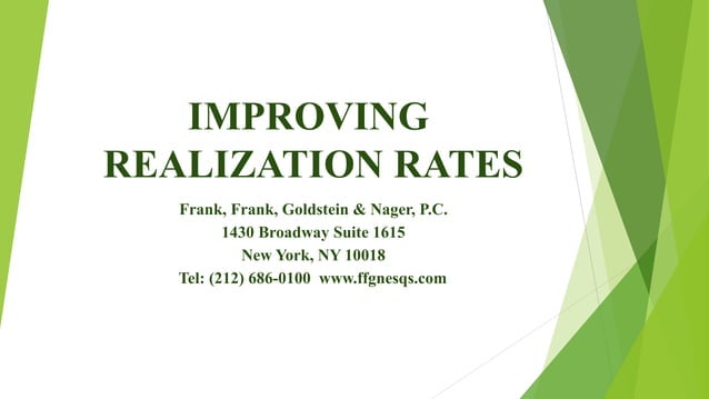 Improving Realization Rates | PPT | Business Accounting & Finance ...
