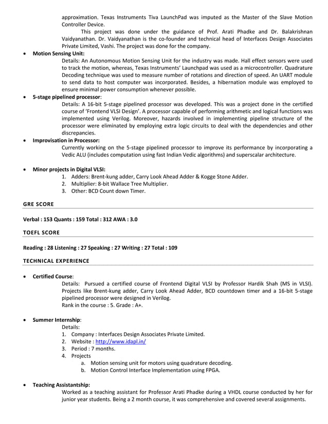 Updated resume | PDF