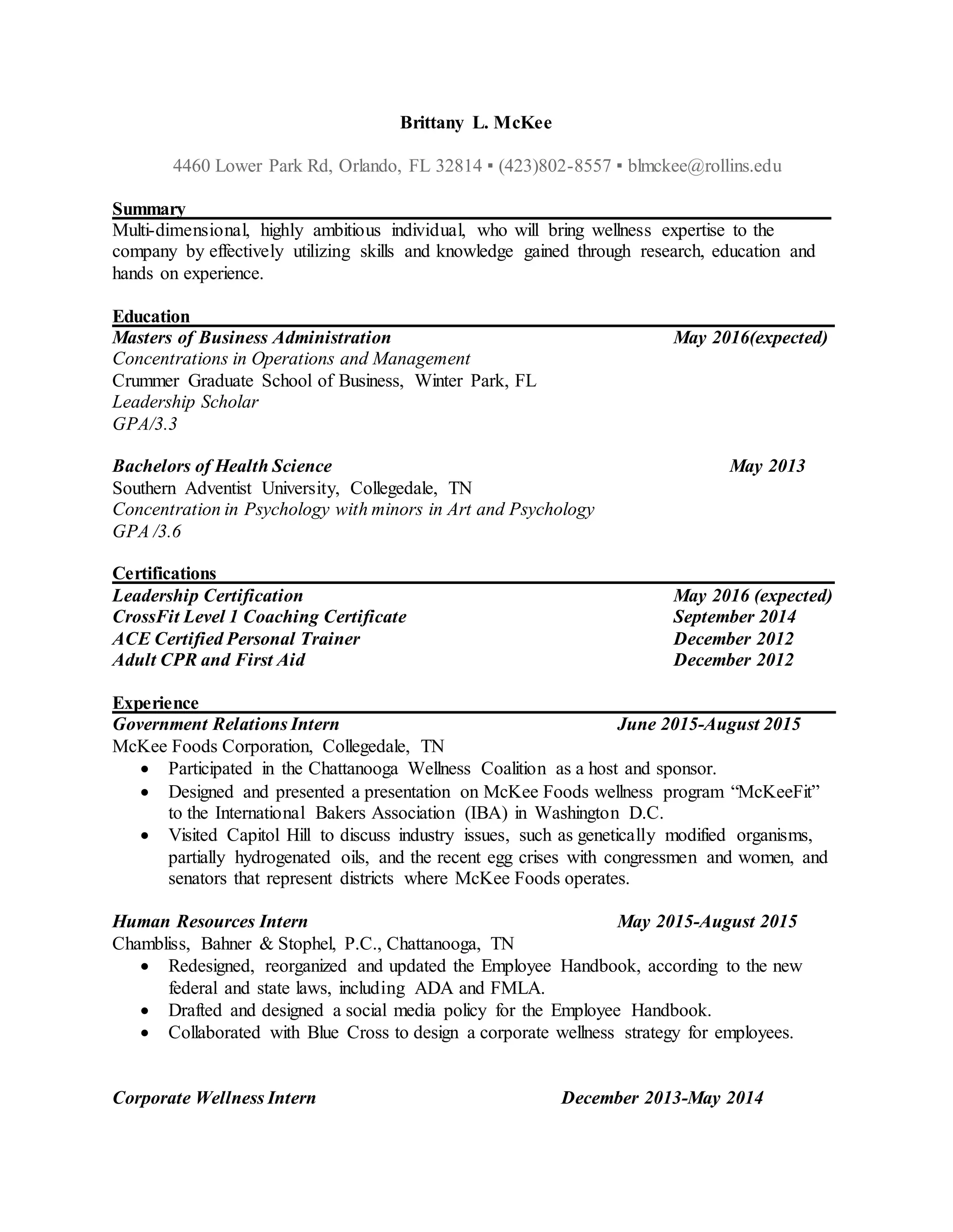 Brittany McKee | PDF