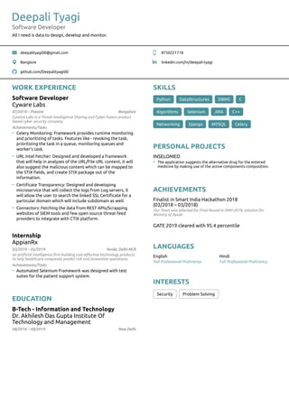 Updated resume | PDF