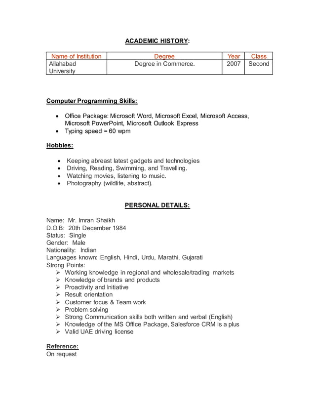 CURRICULUM VITAE | DOCX