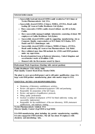 Resume pramesh kothari | DOC