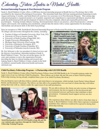 Sarah A Reed Children's Center E-Brochure February 2019 | PDF