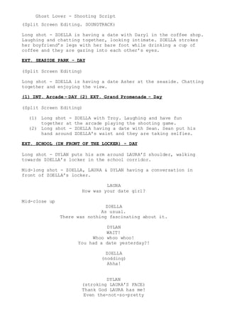 Updated Script of Ghost Lover | DOCX