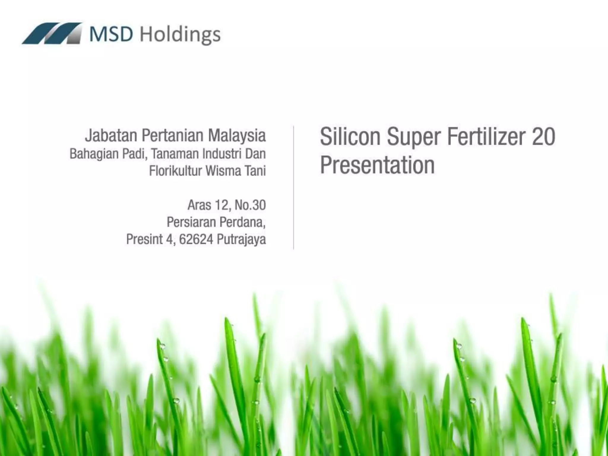 Updated silicon super fertilizer 20 | PPTX