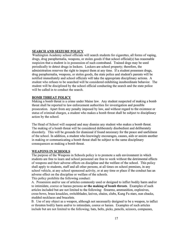 Updated Student Handbook | PDF