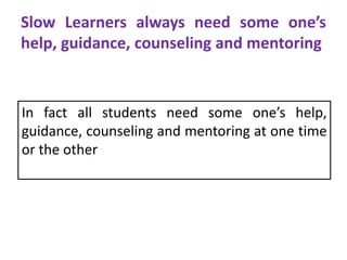 Students Coaching, Counseling and Mentoring by Dr Pradeep Mane.pptx