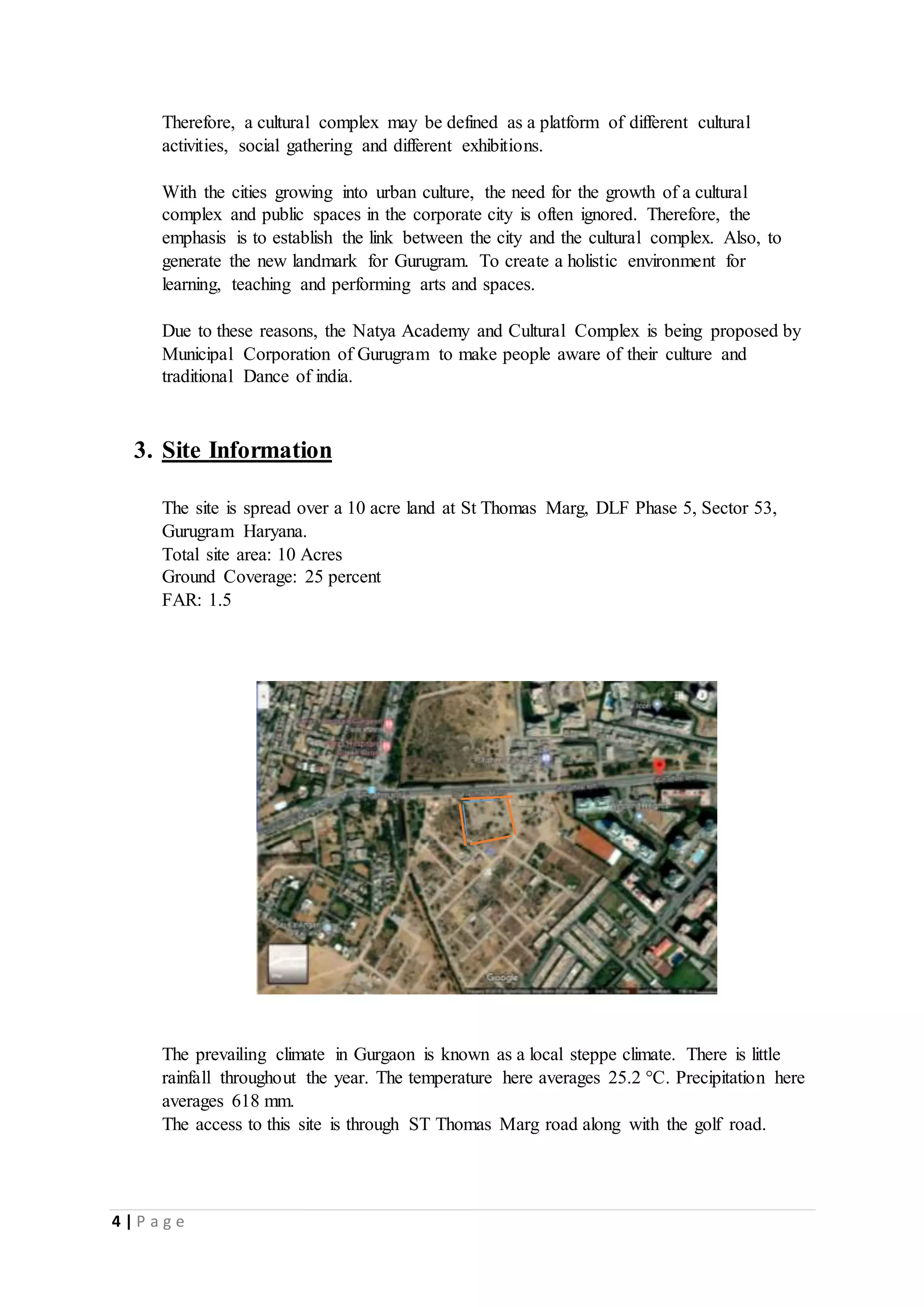 Synopsis Of cultural complex | DOCX