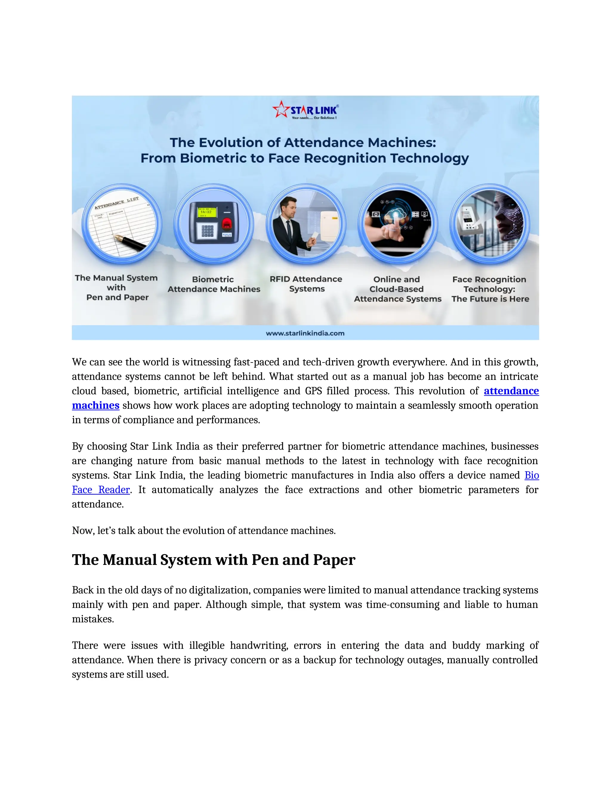 The Evolution of Attendance Machines: From Biometric to Face ...