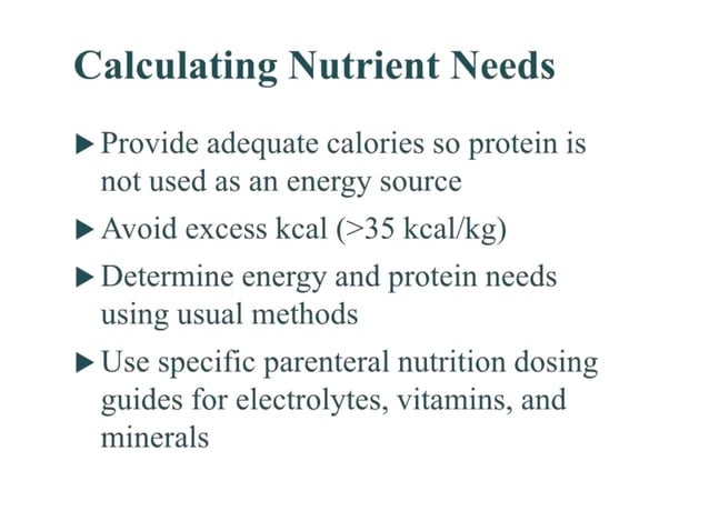 total parenteral nutrition | PPTX