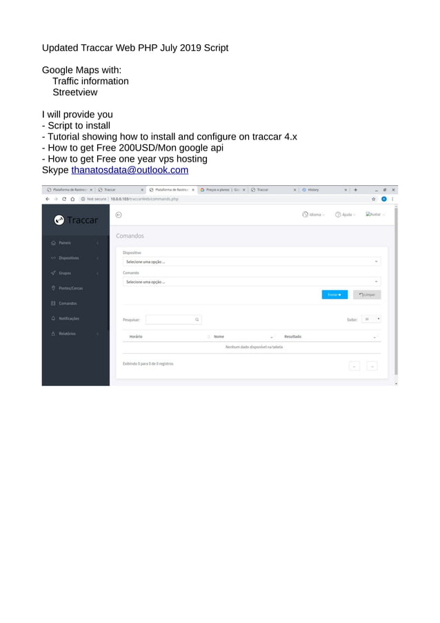 Updated Traccar Web Php July 2019 Script Pdf