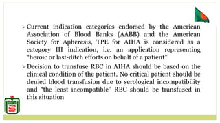 Autoimmune hemolytic anemia | PPTX