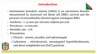 Autoimmune hemolytic anemia | PPTX