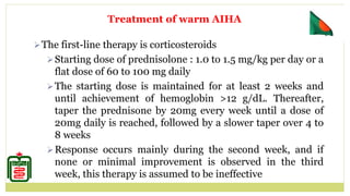 Autoimmune hemolytic anemia | PPTX