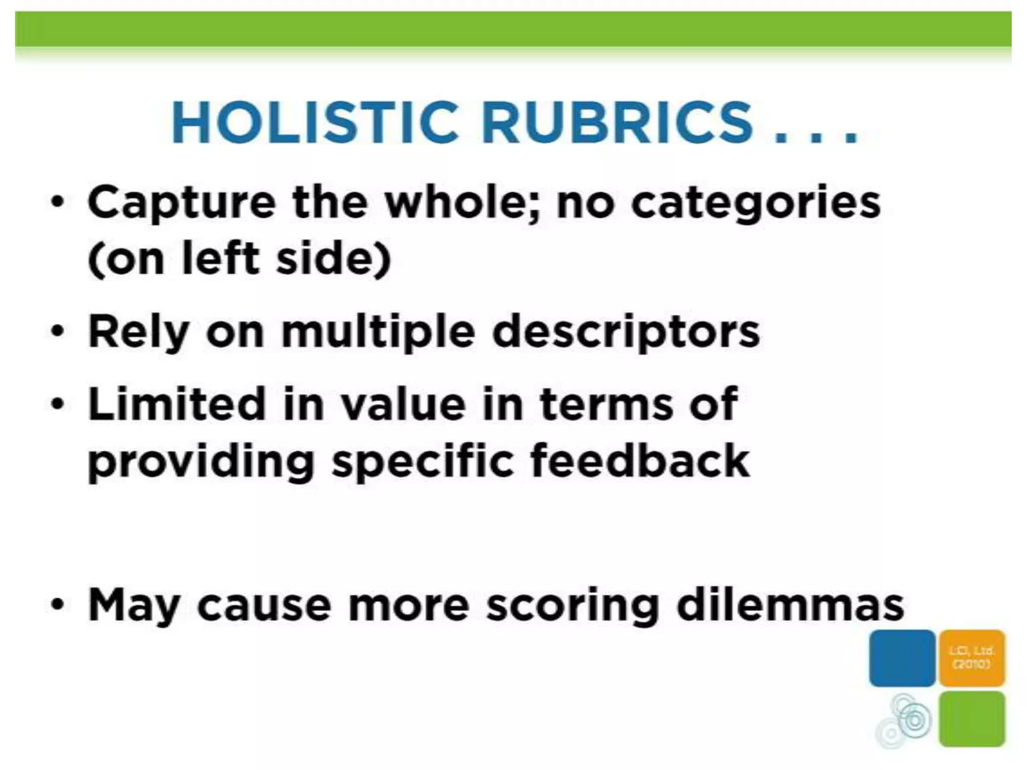 Updated Types of Quality Rubrics | PPTX